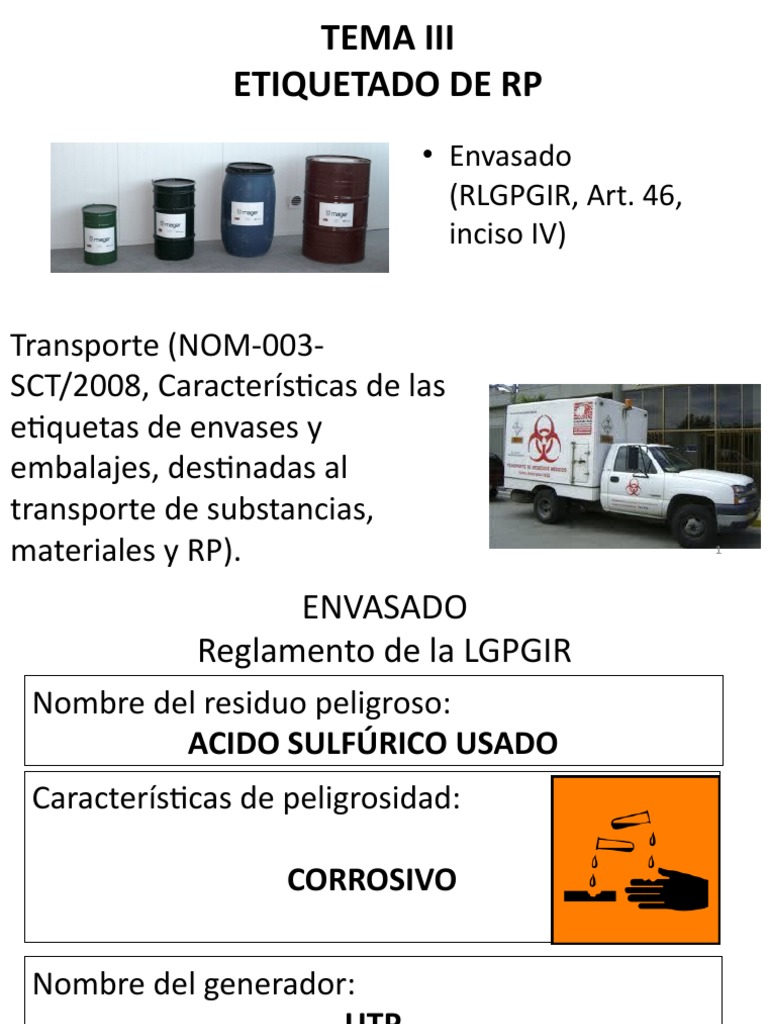 3-Etiquetado de RP | PDF | Amoníaco | Naturaleza