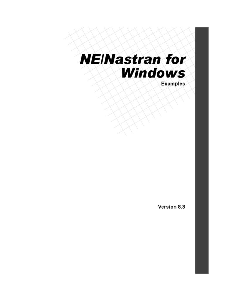 Examples Nastran | PDF | Microsoft Windows | Computer Aided Design