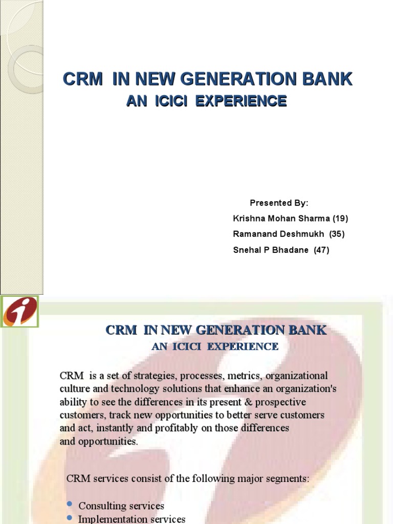 CRM in New Generation Bank | PDF | Customer Relationship Management | Sales