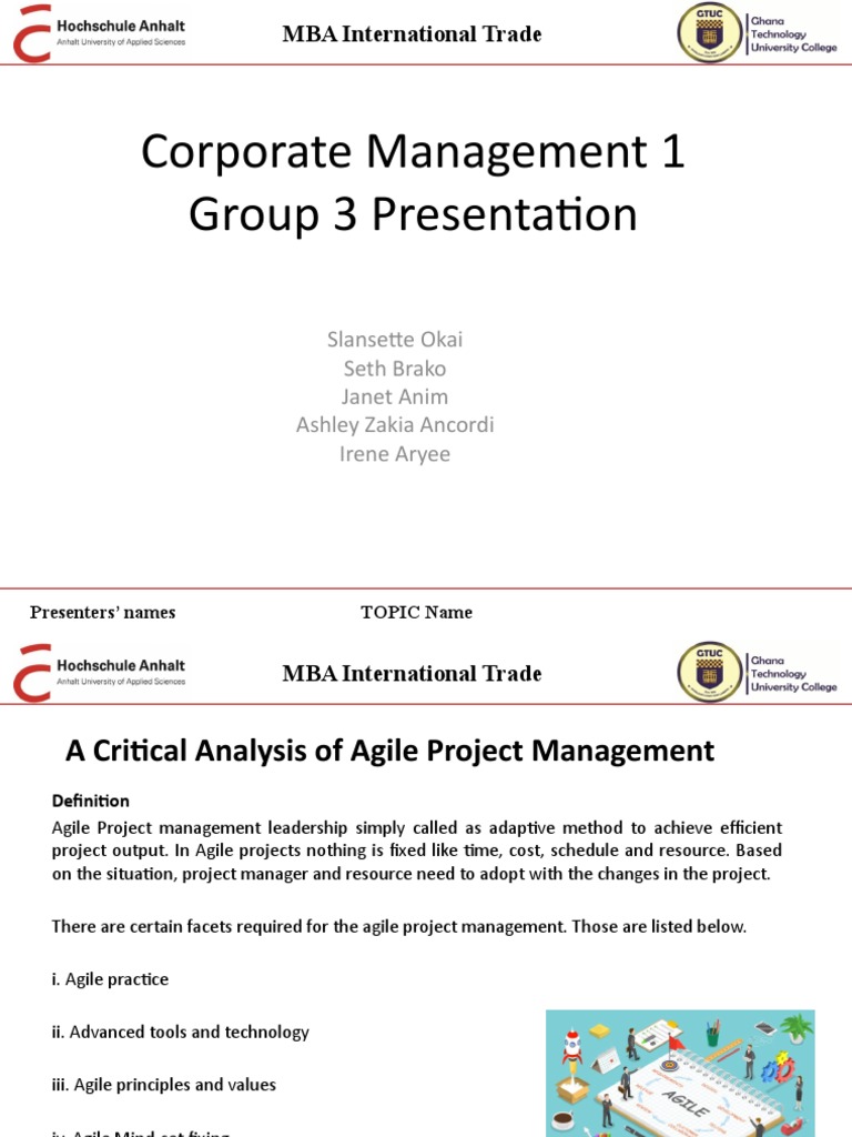 Corporate Project Management | PDF | Agile Software Development ...