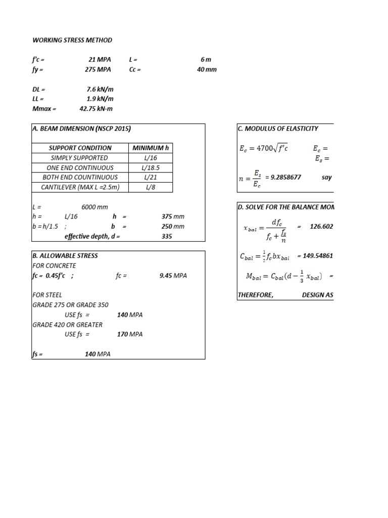WSD Beam Design | PDF | Beam (Structure) | Materials Science
