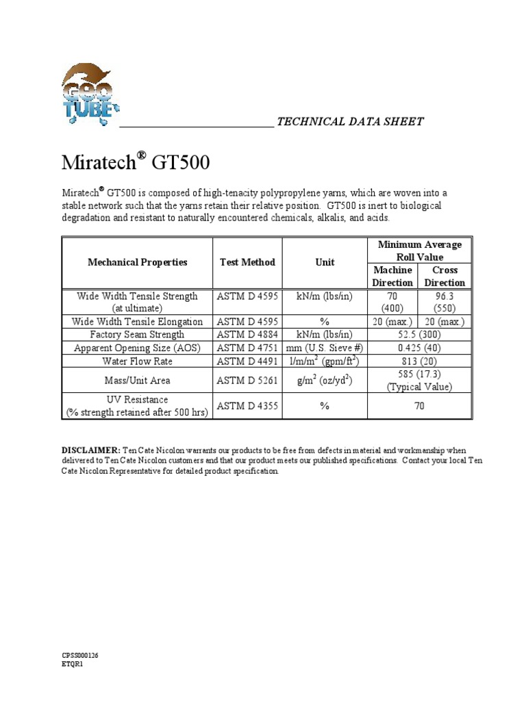 Miratech GT500: Technical Data Sheet | PDF | Building Engineering ...