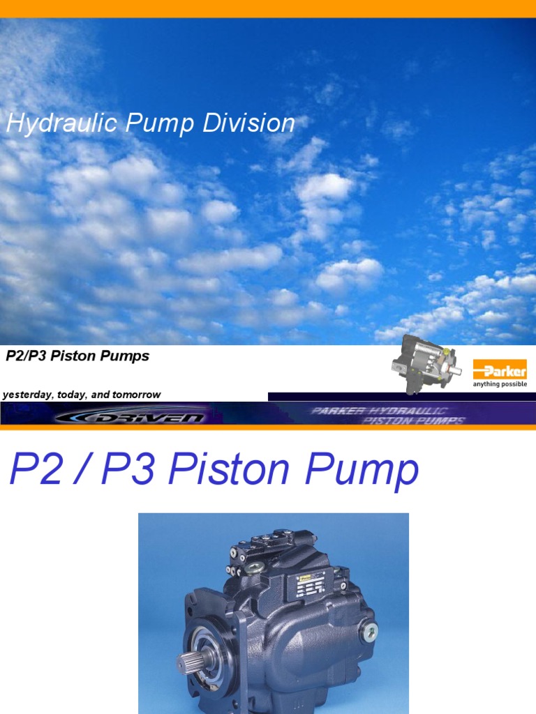 P2 & P3 Piston Pumps Training | PDF | Pump | Turbocharger