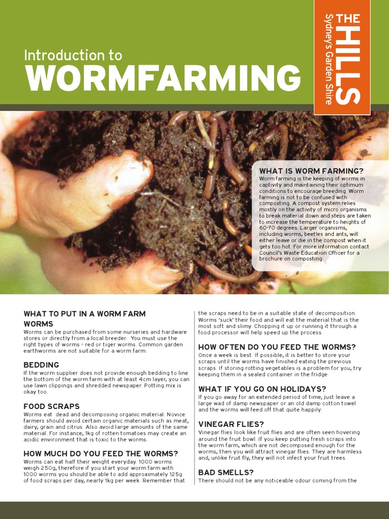 Fact Sheet - Wormfarming | PDF | Compost | Agriculture