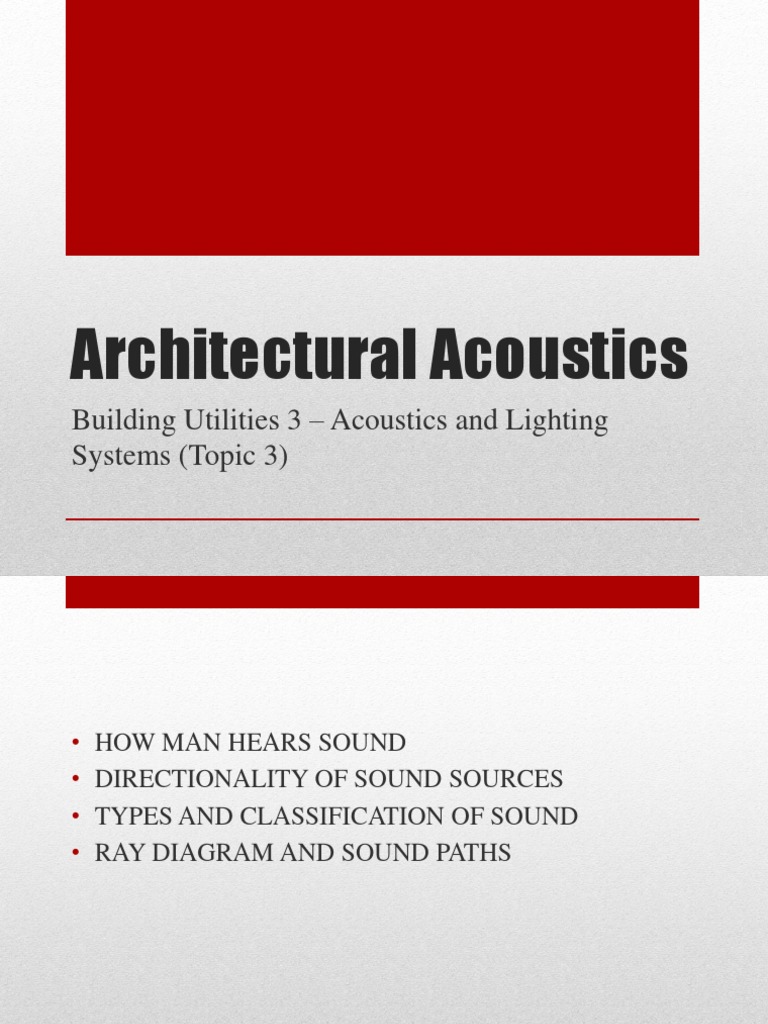 Understanding Architectural Acoustics | PDF | Ear | Hearing