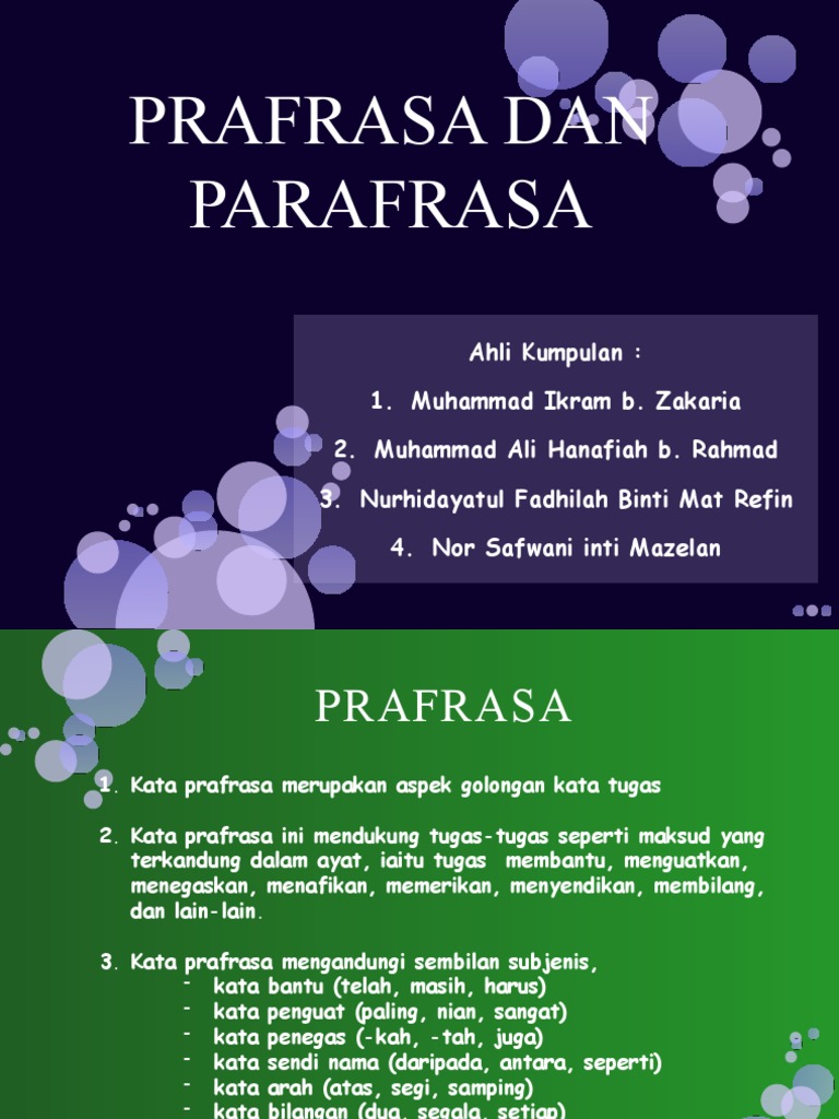 Prafrasa Dan Parafrasa | PDF