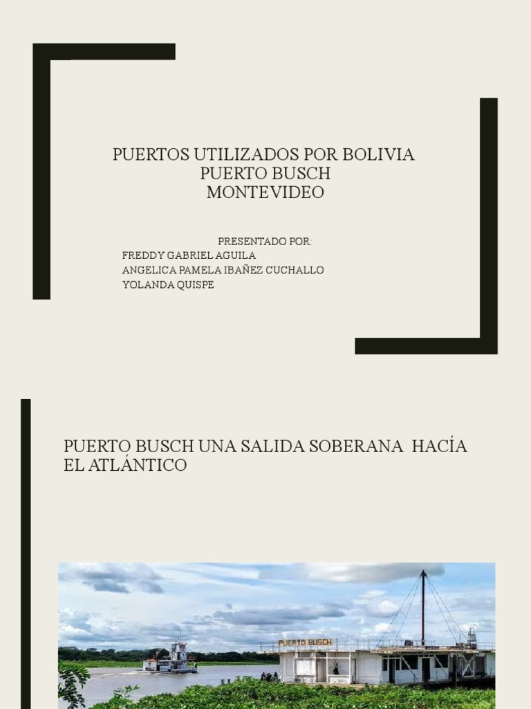 Puertos Utilizados Por Bolivia | PDF | El comercio internacional ...