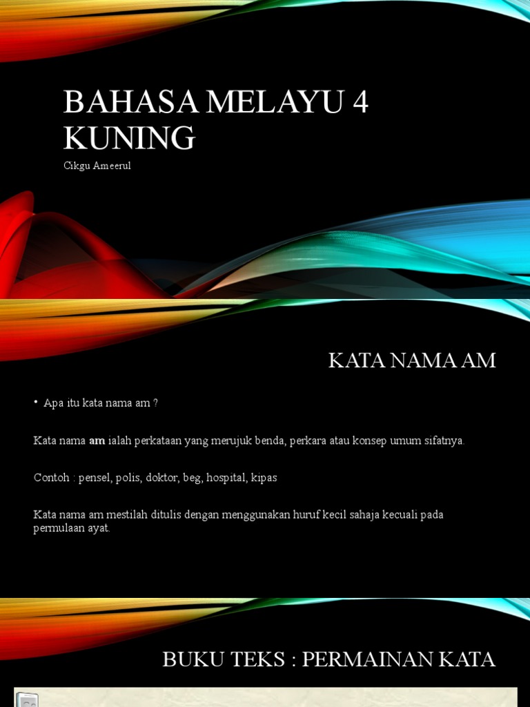 Bahasa Melayu 4 Kuning 22 | PDF