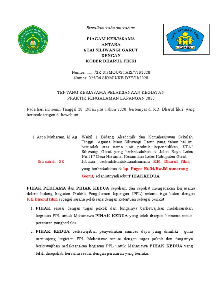 Mou PPL Eni Rohaeni | PDF