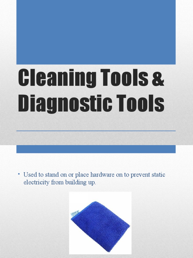 Cleaning Tools & Diagnostic Tools | PDF | Business | Computers