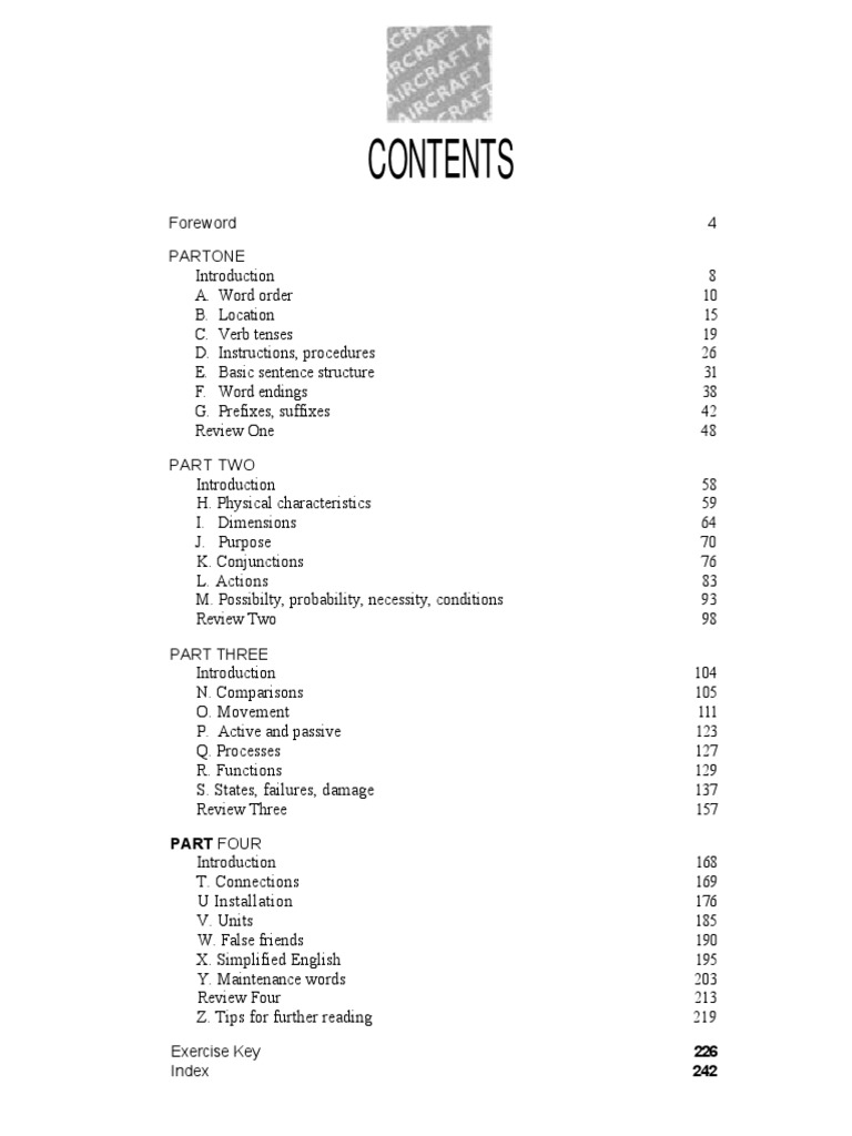 English For Aircraft | PDF | Valve | Verb