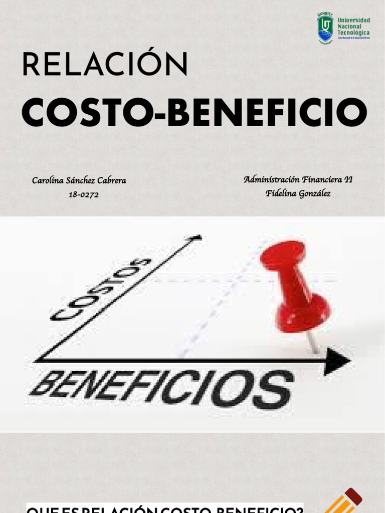 Relación Costo-Beneficio | PDF