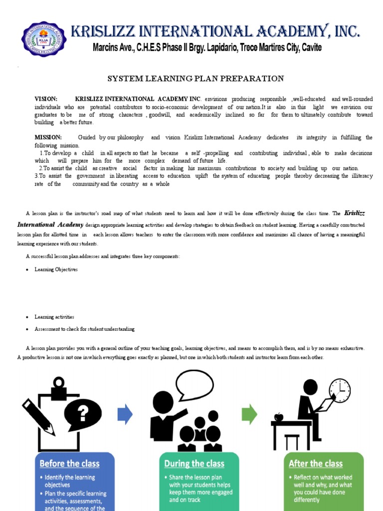 System Learning Plan Preparation | PDF | Educational Assessment ...