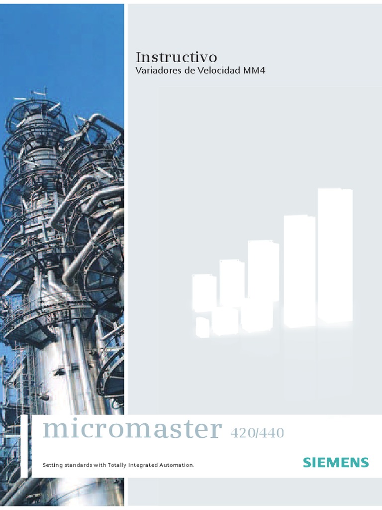 Manual de Aplicaciones Micromaster PDF | PDF | Convertidor digital a ...