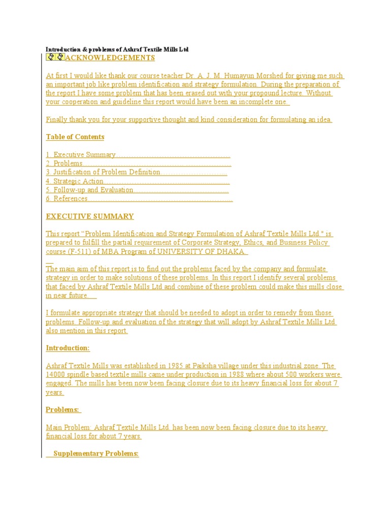 Ashraf Textile | PDF | Cotton Mill | Investor