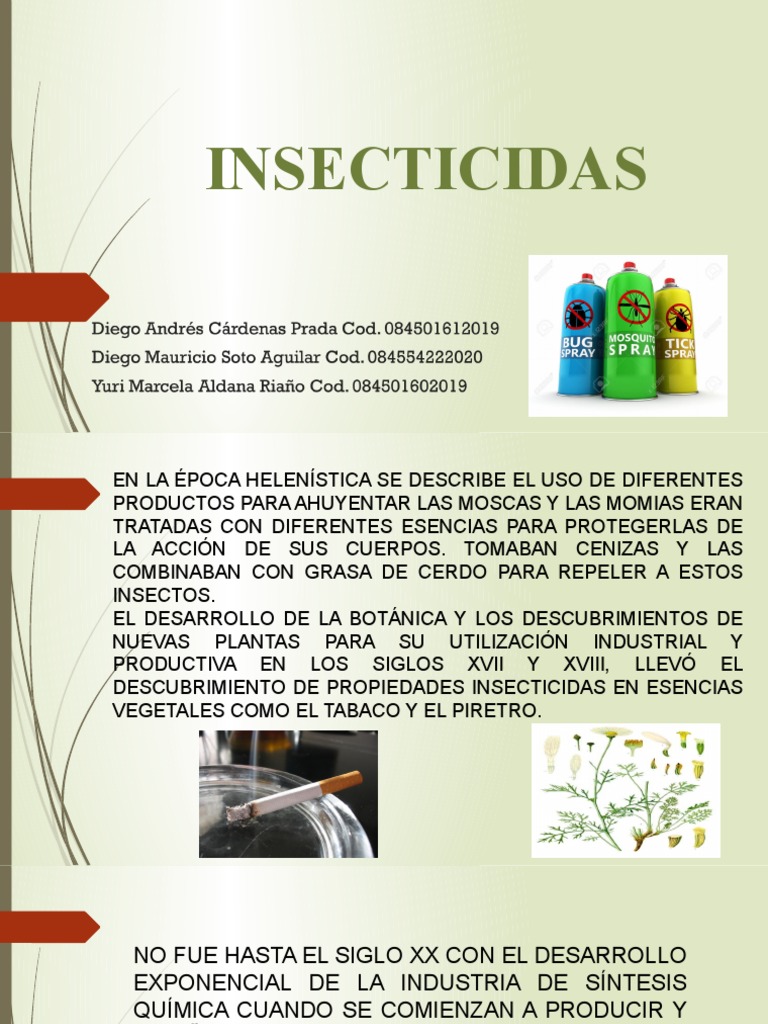 INSEPTICIDAS | PDF | Insecticida | Toxicología