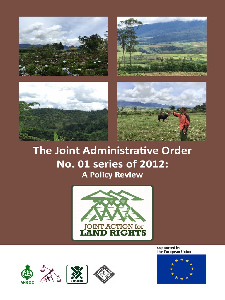 Policy Review of Joint Administrative Order 1 | PDF | Mindanao | Non ...