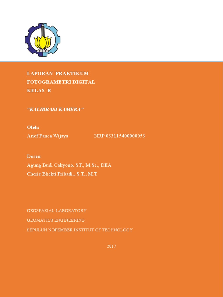 Kalibrasi Kamera dalam Fotogrametri Digital | PDF