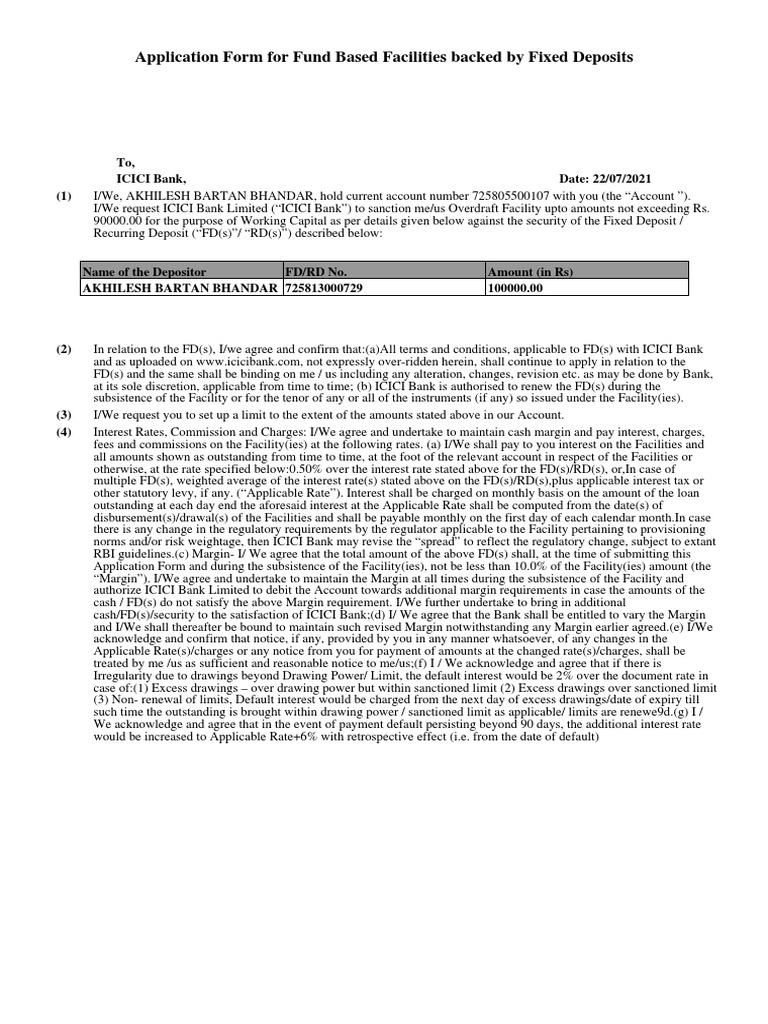 OD TERMS24838 SignedFinal | PDF | Banks | Credit Rating Agency