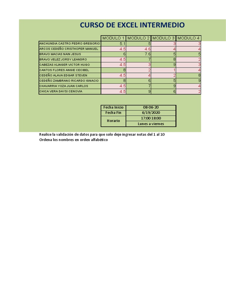 Curso de Excel Intermedio y Ventas | PDF | Microsoft Excel | Equipo de ...