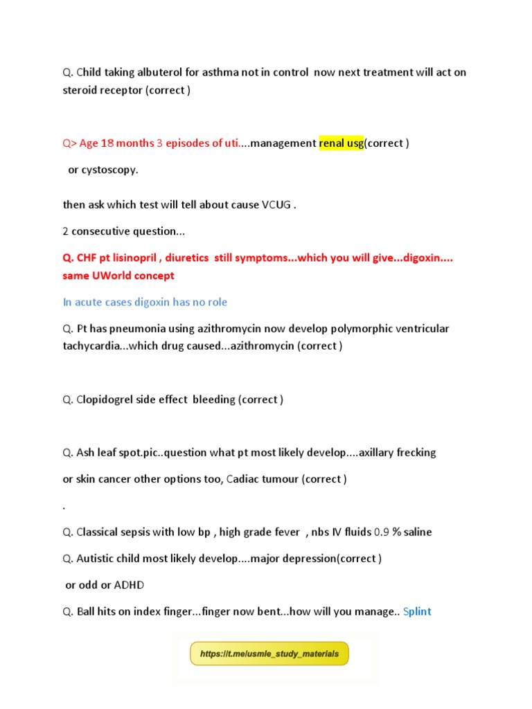 File 04 NEW USMLE 2021 Updated Recall Collection Step 2ck Export | PDF ...
