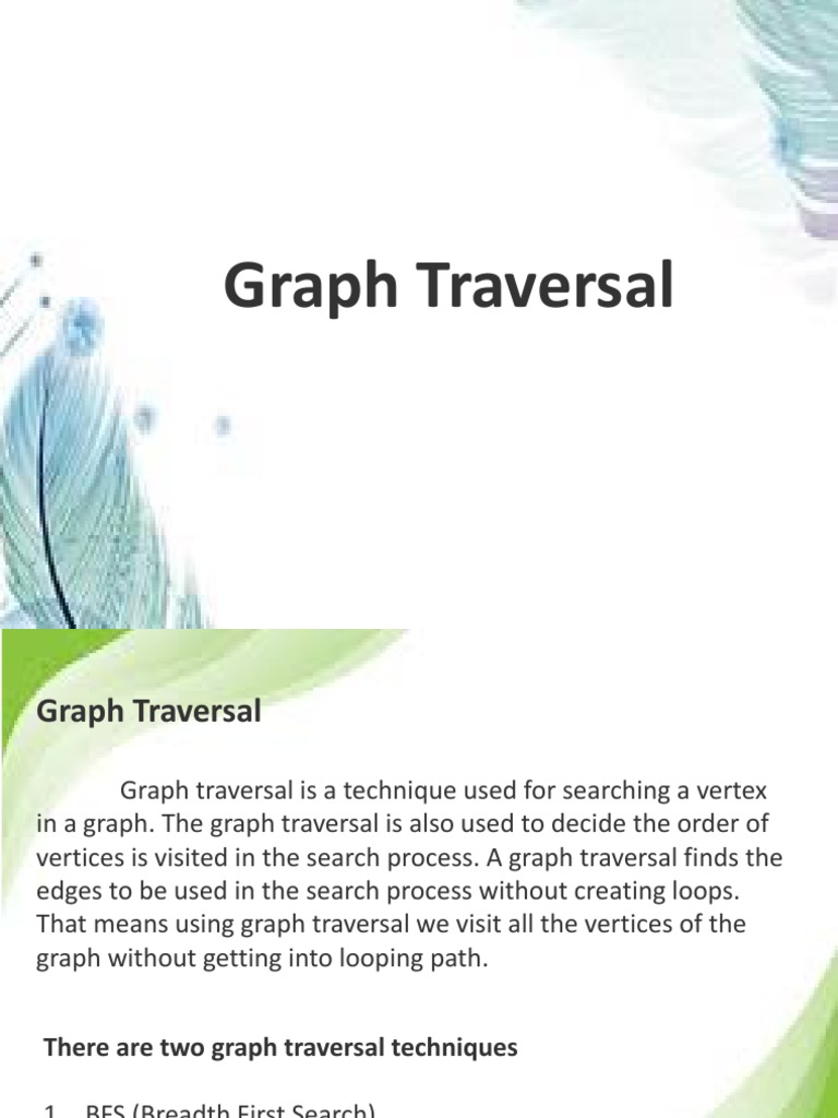 Graph Traversal | Download Free PDF | Graph Theory | Discrete Mathematics