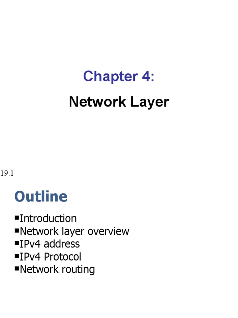 Chapter 04-Network Layer | PDF | Internet Protocols | Transmission Control Protocol