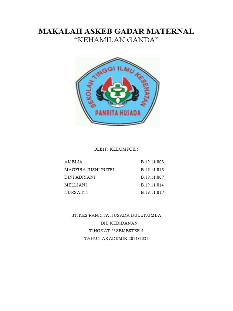 KLPK 5 (Makalah Askeb Gadar Maternal) | PDF