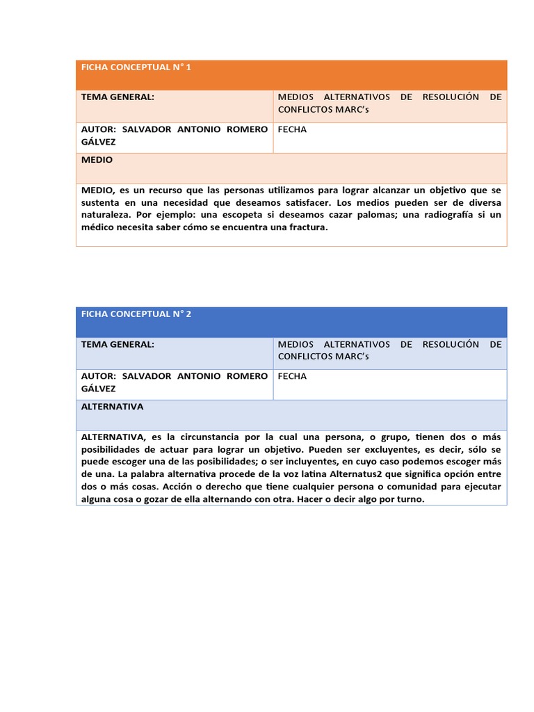 Fichas Conceptuales | PDF | Science | Ciencia y Tecnología