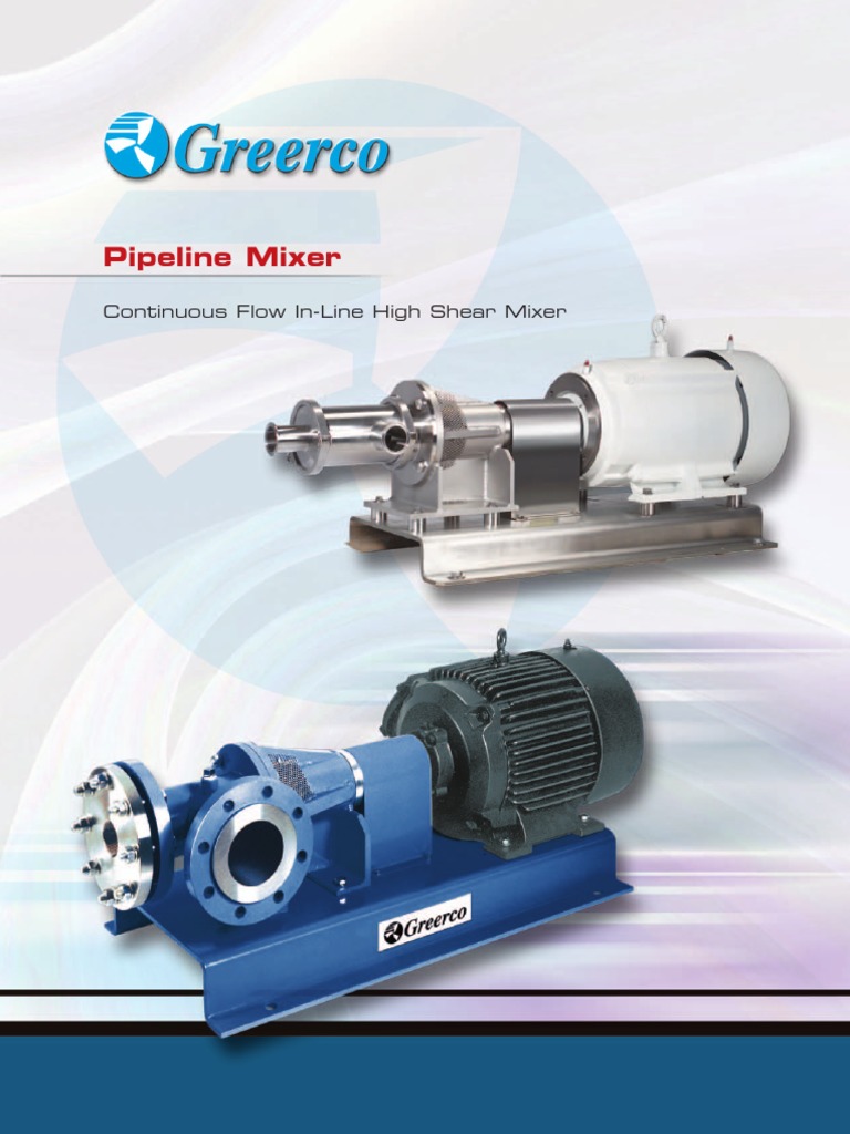 Pipeline Mixer: Continuous Flow In-Line High Shear Mixer | PDF ...
