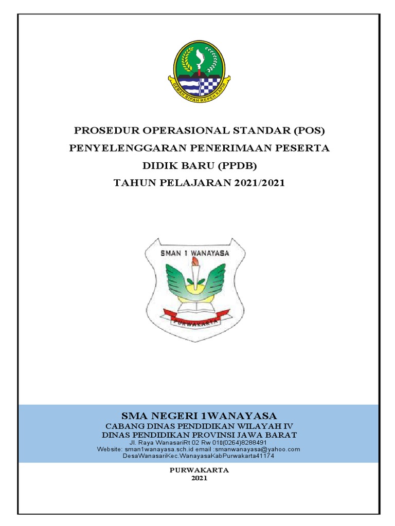 POS PPDB SMAN 1 Wanayasa 2021 | PDF