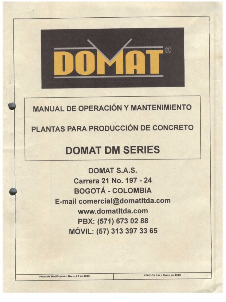 Manual Planta Domat | PDF