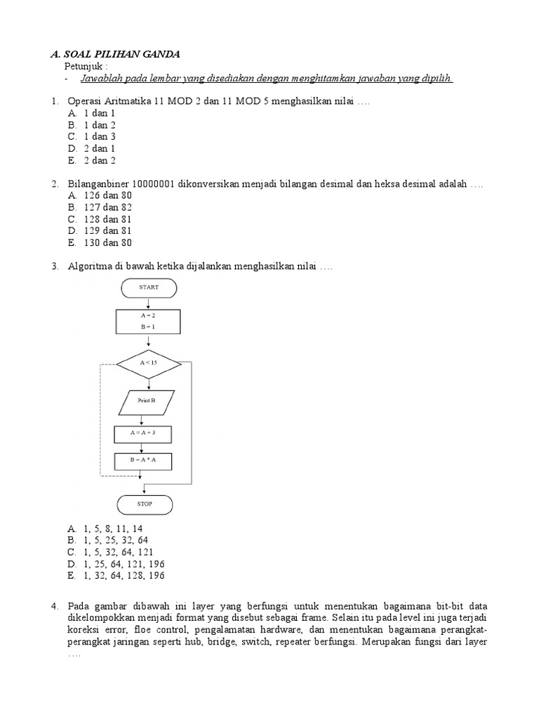 Soal Uas TKJ 2020 | PDF | Metode & Bahan Ajar | Komputer