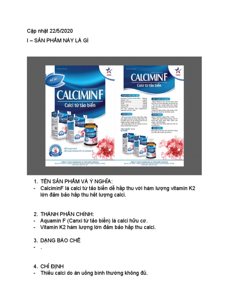 Tài liệu Calcimin F | PDF