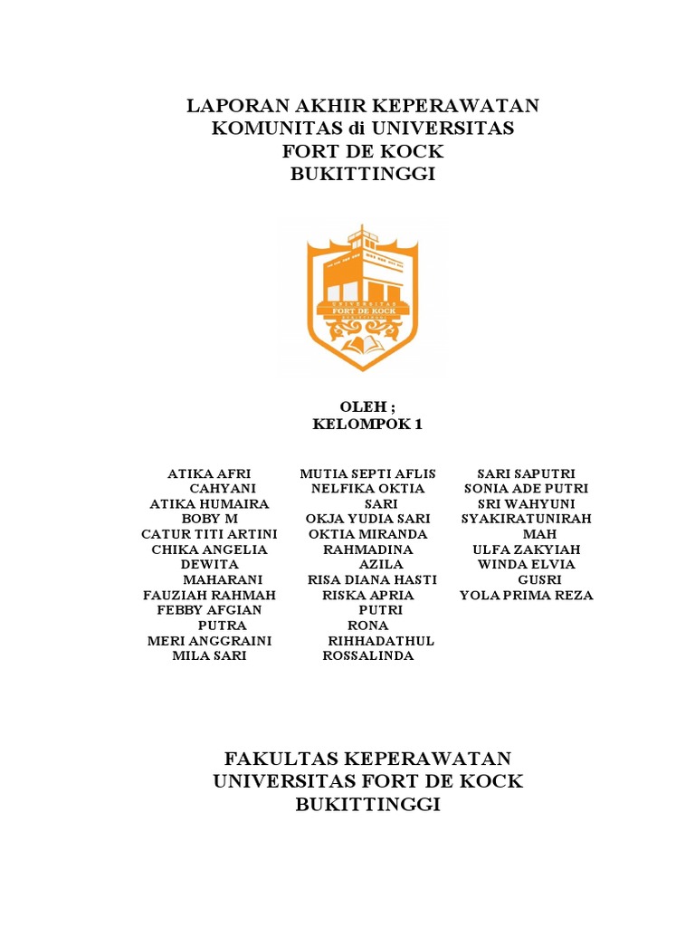 Laporan Akhir Komunitas | PDF