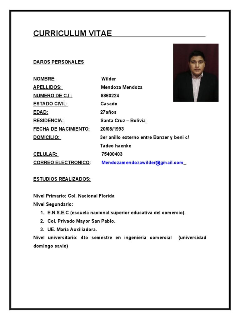 Curriculum Wilder | PDF