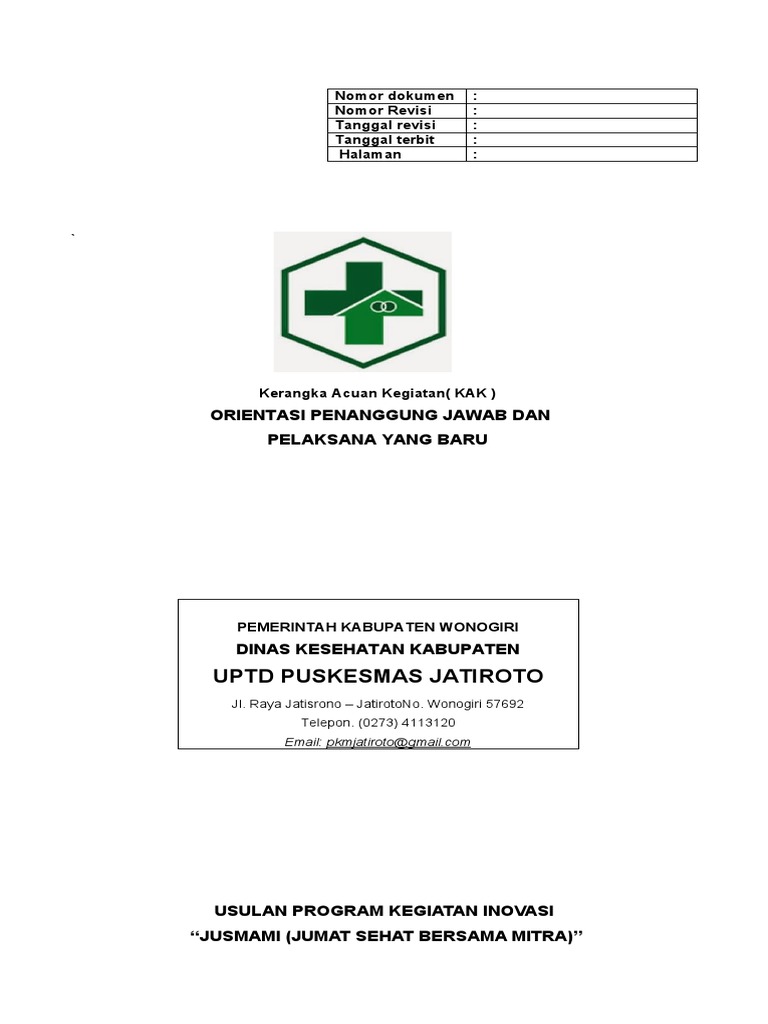 Proposal JUSMAMI | PDF | Kesehatan Holistik | Gaya Hidup