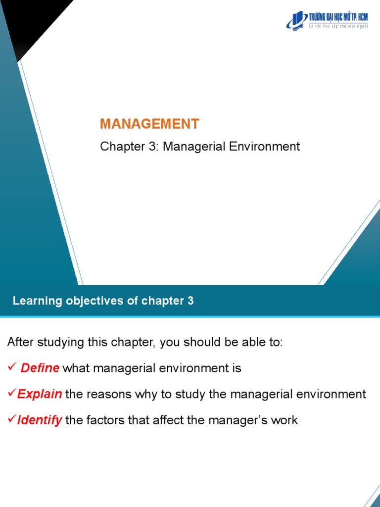 Management: Chapter 3: Managerial Environment | PDF | Cognition | Economies