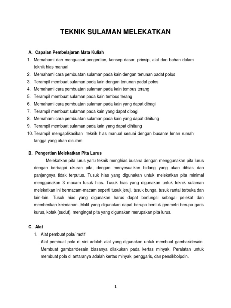 Melekatkan Pita Lurus | PDF