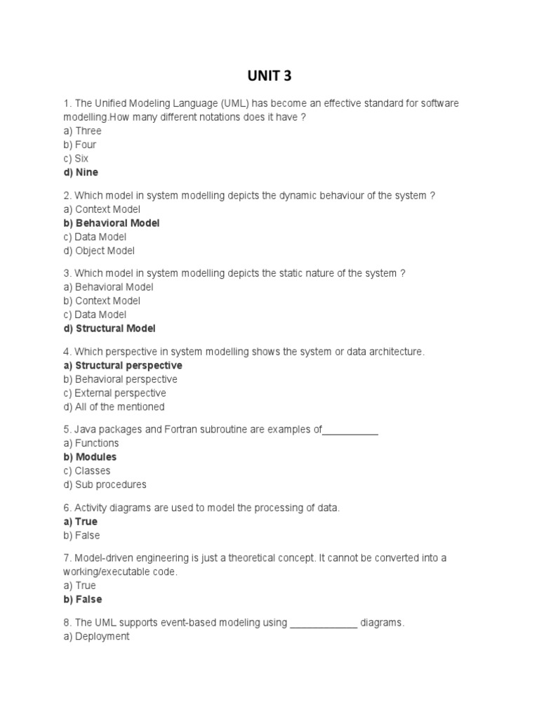 Se Mcq Unit 3 Pdf Modular Programming Computer Programming 0539