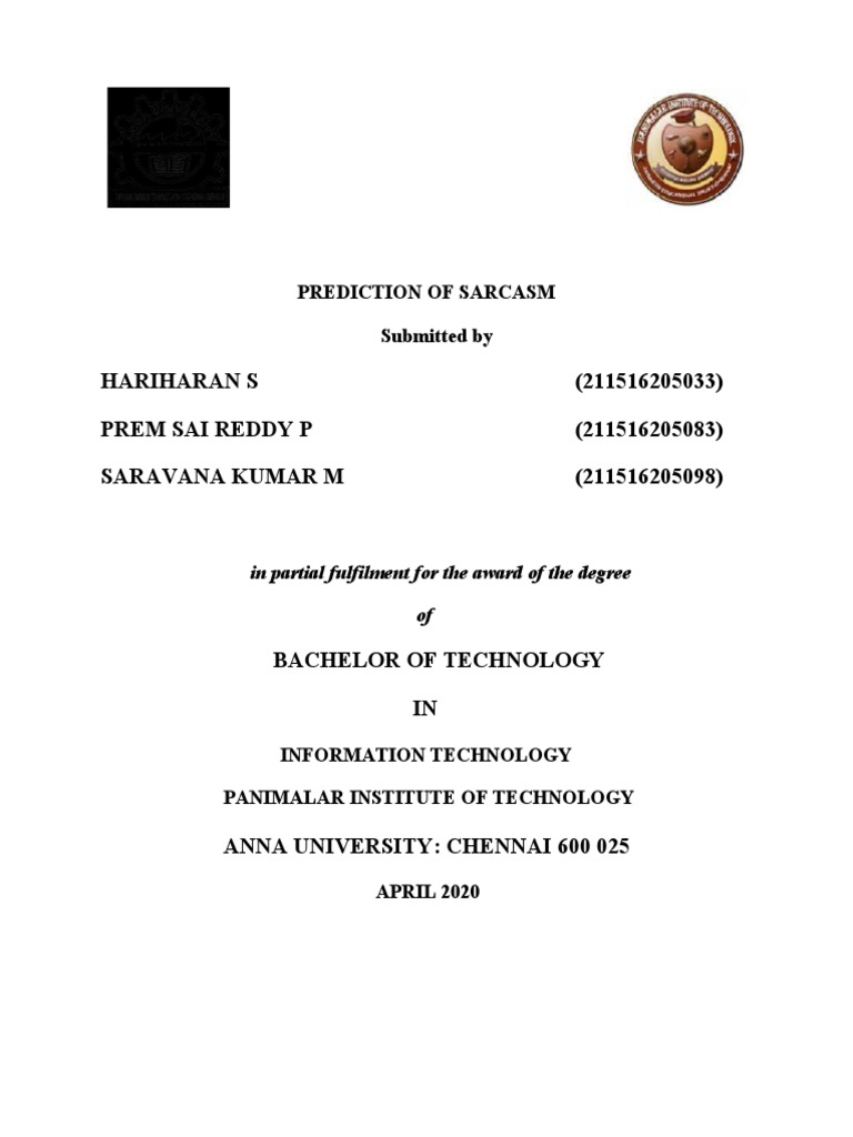 Sample Project Report | PDF | Machine Learning | Python (Programming Language)