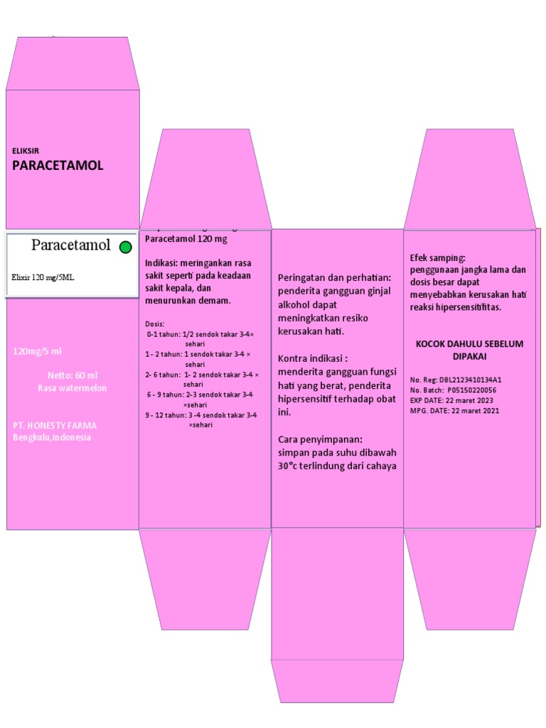kOTAK OBAT PARASETAMOL | PDF