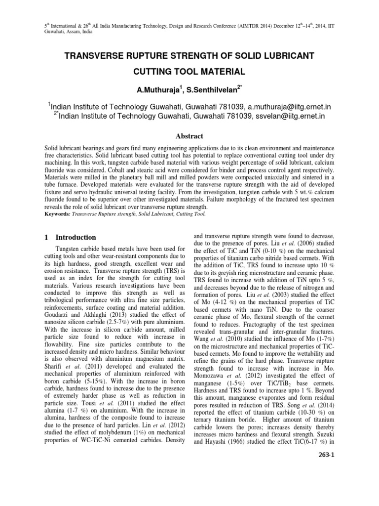 Transverse Rapture Strength | PDF | Sintering | Fracture