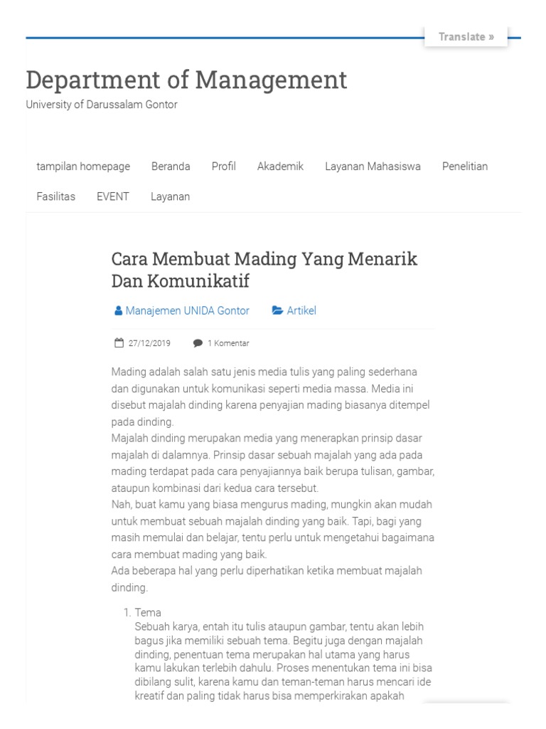 Cara Membuat Mading Yang Menarik Dan Komunikatif - Department of ...
