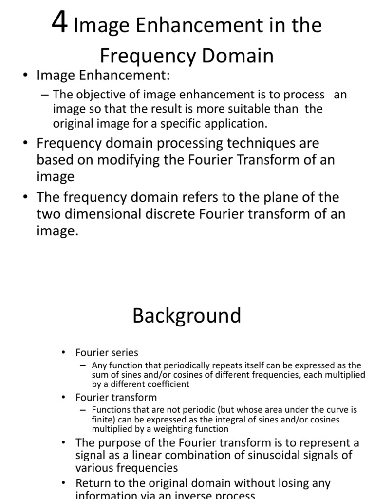Digital Image Processing (Chapter 4) | PDF | Fourier Transform ...