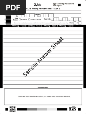 Pdf Ielts Writing Task 2 Answer Sheet Tala Terrain Academiaedu
