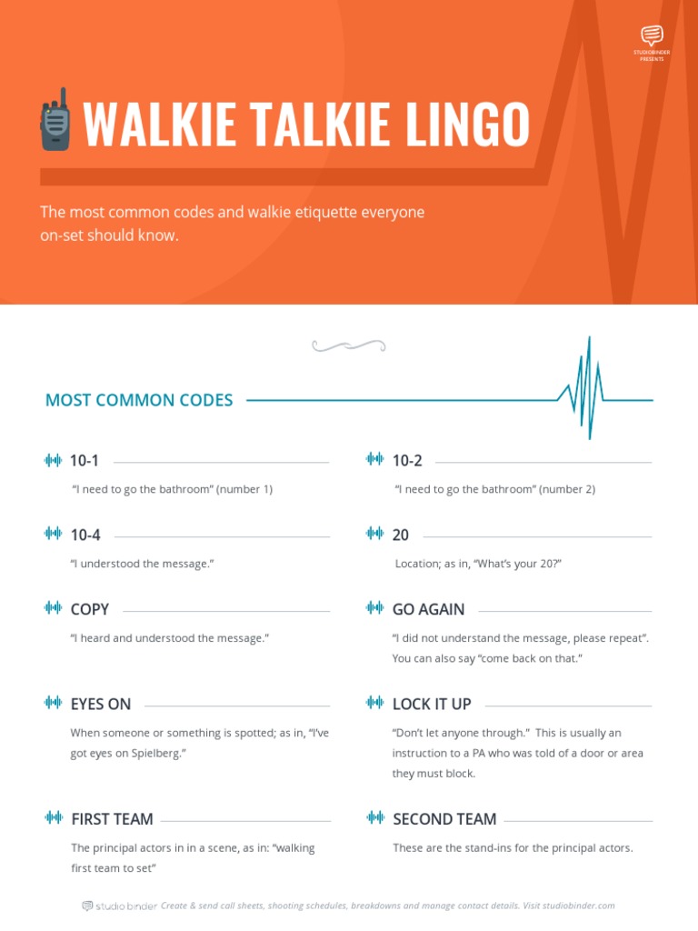 Walkie Talkie Lingo: The Most Common Codes and Walkie Etiquette ...