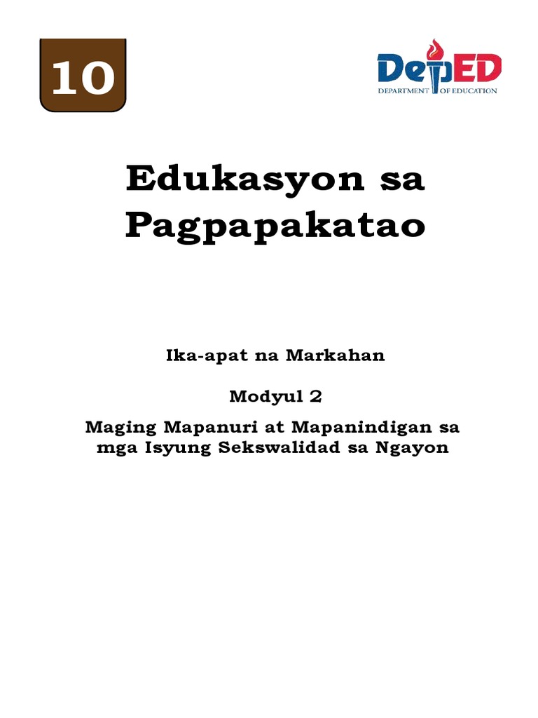 EsP10 Q4 Modyul 2 Sexualidad | PDF