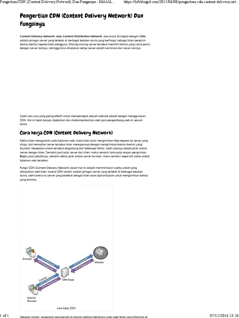 Pengertian CDN (Content Delivery Network) Dan Fungsinya - MAJALAH ...