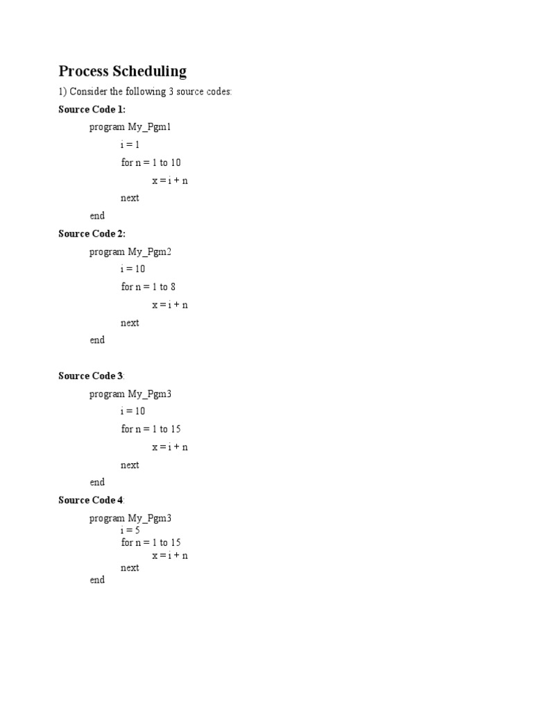 OS Assignment1 | PDF | Scheduling (Computing) | Process (Computing)